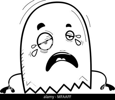 A cartoon illustration of a ghost crying Stock Vector Image & Art - Alamy