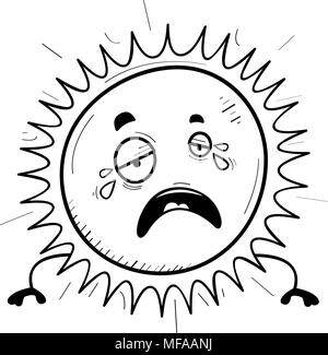 A cartoon illustration of the sun crying Stock Vector Image & Art - Alamy