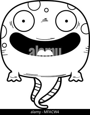 A cartoon illustration of a tadpole smiling Stock Vector Image & Art ...
