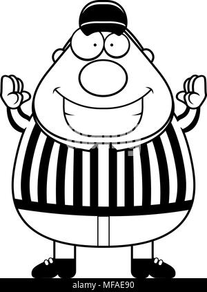 Referee touchdown signal smiling Stock Photo - Alamy