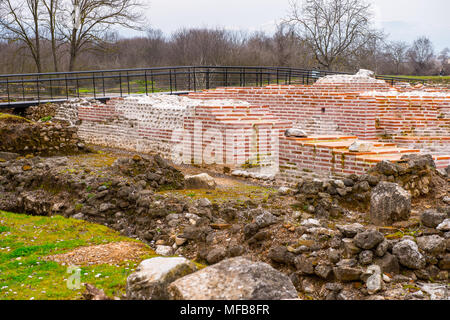 Odeum in the Dion Archeological Site in Greece Stock Photo - Alamy