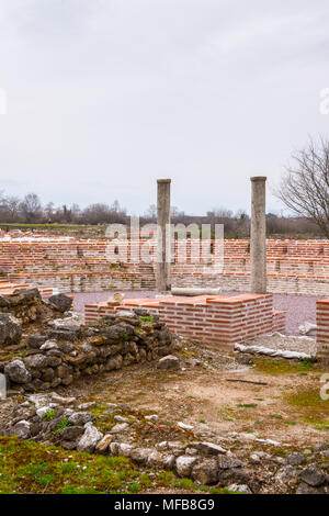 Odeum in the Dion Archeological Site in Greece Stock Photo - Alamy