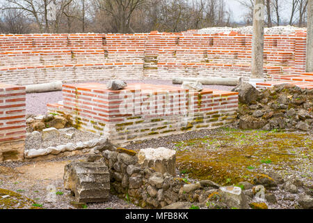 Odeum in the Dion Archeological Site in Greece Stock Photo - Alamy
