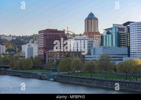 Portland, Oregon, USA - April 24, 2018 : Main gate of Oregon Zoo, which ...