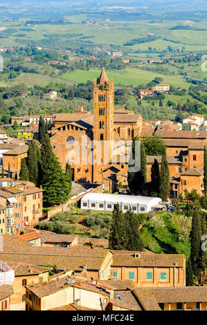 Roof tops of the Historic centre of Siena. UNESCO a World Heritage Site ...
