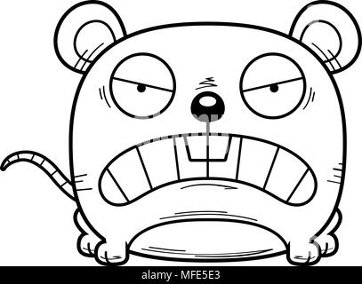 A cartoon illustration of a mouse looking mad Stock Vector Image & Art ...
