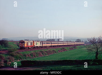 Ex BR Class 20 diesel loco 20137 with a heritage railway train at ...