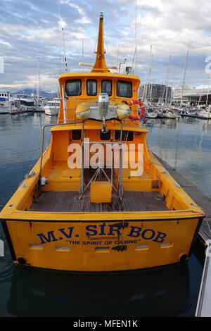 Australian volunteer coast guard vessel boat in Port Douglas,Queensland ...