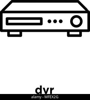 dvr vector icon isolated on transparent background, dvr logo concept ...