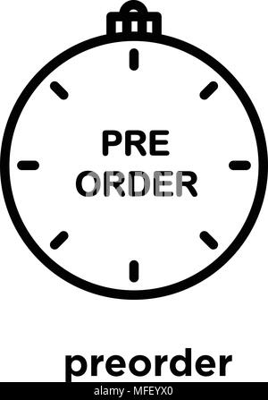 preorder vector icon isolated on transparent background, preorder logo ...