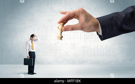 King businessman in elegant suit running in empty room Stock Photo - Alamy
