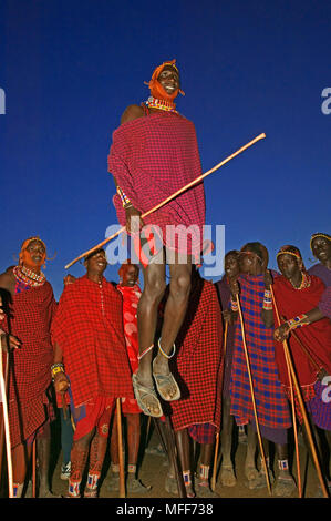 YOUNG MASAI MORAN (warrior youth) with ostrich feather headdress. Near ...