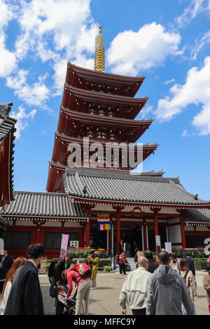 Goju-no-to pagoda (Gojunoto pagoda, Five storied pagoda) of Itsukushima ...