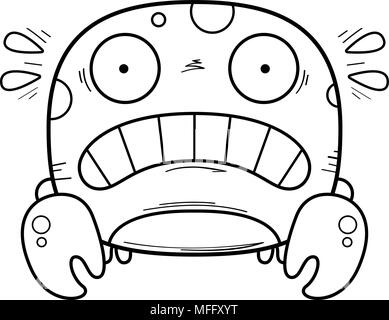 A cartoon illustration of a crab looking scared Stock Vector Image ...