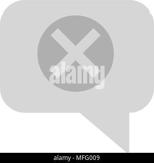 Delete message, mail icon on white Stock Vector Image & Art - Alamy