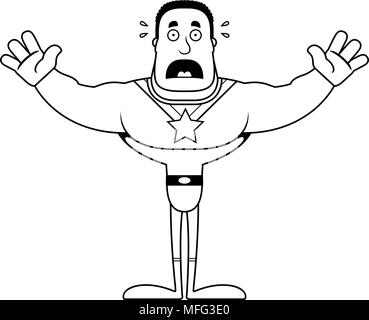 A cartoon superhero looking scared Stock Vector Image & Art - Alamy