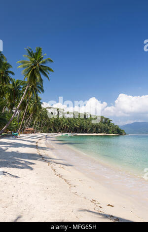 White beach, near Port Barton, Palawan island, Philippines Stock Photo ...