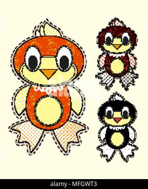 Little Chick logo character design on white Stock Vector Image & Art ...