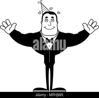 A cartoon partygoer ready to give a hug Stock Vector Image & Art - Alamy