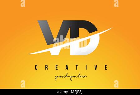 Swoosh Letter VD Logo Design for business and company identity. Water ...