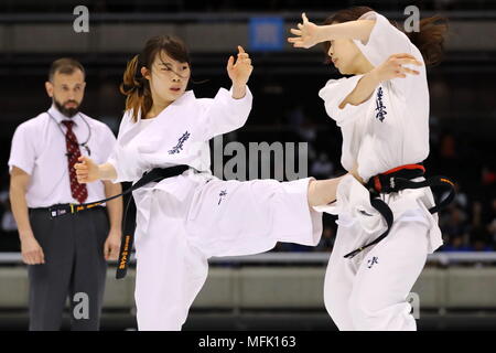 Rin Sato, April 22, 2018 - Karate : 2018 Karate Open Tournament Women's ...