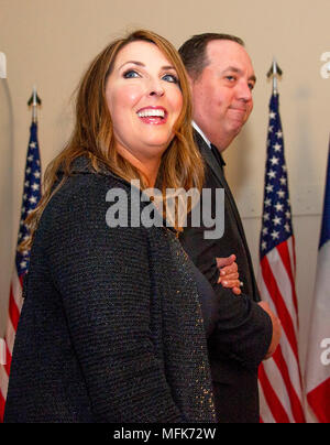 Republican National Committee Chair Ronna Romney McDaniel and Patrick ...
