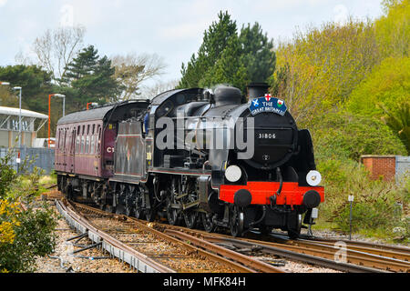 Steam Engine 31806 at Weymouth railway station Stock Photo - Alamy