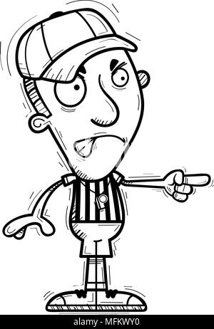 A cartoon illustration of a referee pointing Stock Vector Image & Art ...