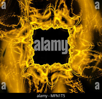 3D illustration of neon glow geometrical object Stock Photo - Alamy