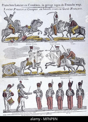 French lancers of the Napoleonic Wars, 19th century. Artist: Delpech ...