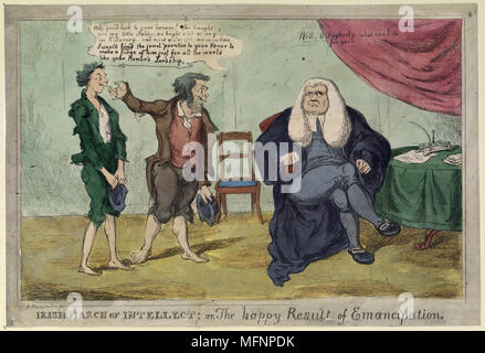 Irish nationalism. 19th century. Ireland. Scenes of the meeting of ...