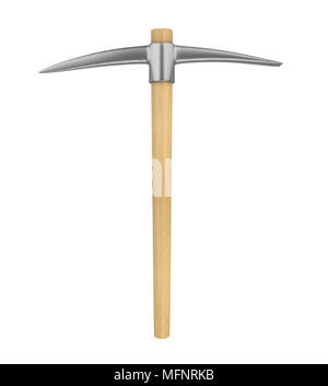 Pickaxe. 3D render illustration, isolated on white background Stock ...