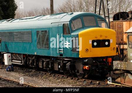 Class 45 diesel electric locomotive 45041 Royal Tank Regiment arrives ...