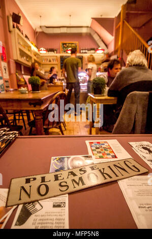 Before the smoking ban at The Sanctuary cafe in Brighton Stock Photo ...