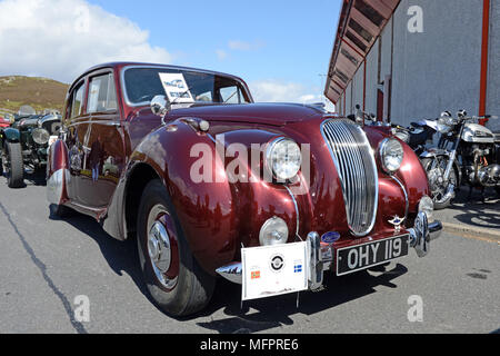 Classic car on display at the Shetland Classic Car Show at the ...