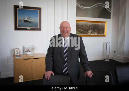 The Mayor of Liverpool, Cllr Joe Anderson, pictured in the mayor's ...