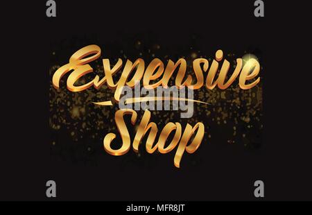expensive gold word text with sparkle and glitter background suitable ...