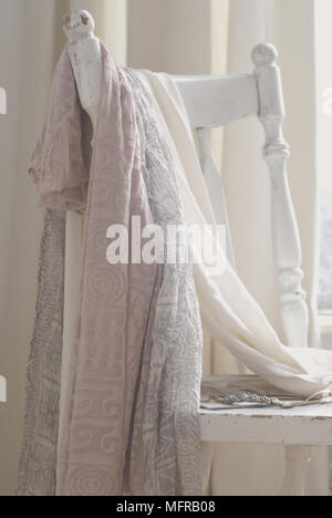 Clothes draped over a chair in George Bernard Shaw's bedroom at Shaw's ...