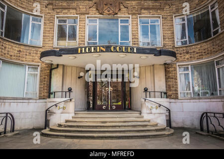 The exterior of Florin Court on Charterhouse Square, London, EC1, UK ...