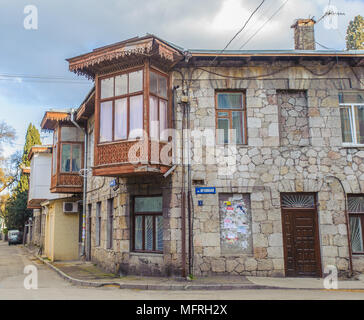 House in Yalta, Ukraine. Old fashion sovietic houses Stock Photo - Alamy