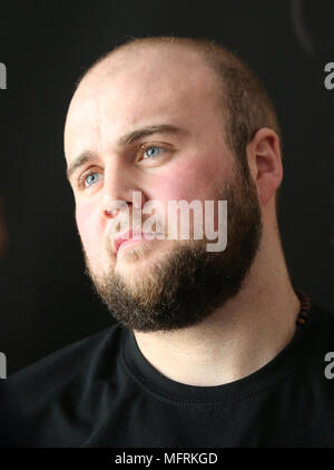 Nathan Gorman during the press conference at the Lowry Hotel ...