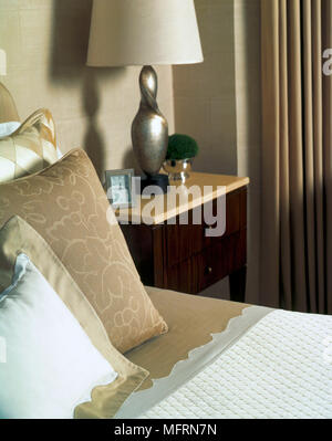 bedroom with double bed with dark wood furniture and balcony with ...