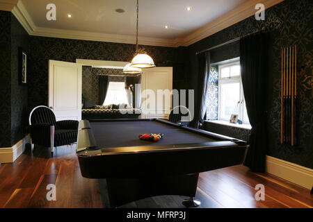 The pool table in the Games Room at Graceland the home of Elvis Presley ...