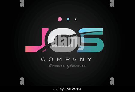 JOS logo. JOS letter. JOS letter logo design. Initials JOS logo linked ...