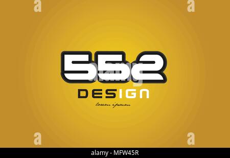 number 552 logo icon design with grunge texture and rainbow colored ...