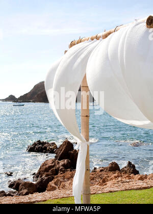Curtains blowing in the wind outside the window Stock Photo - Alamy