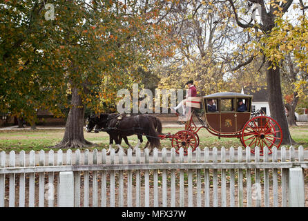 18th century transportation, Colonial Williamsburg Virginia Stock Photo ...