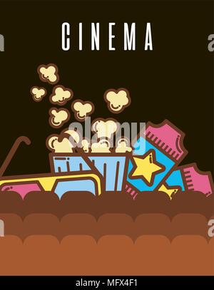 Cinema cute cartoons design Stock Vector Image & Art - Alamy