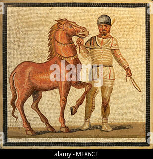 Roman mosaics, 3th century AD. Collection of the Palazzo Massimo ...