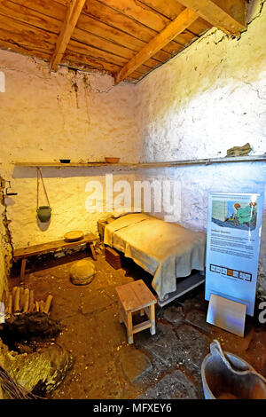 Reconstruction of Roman living quarters at Arbeia Roman Fort, South ...